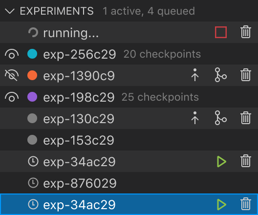 Rework multi-select in experiments tree · Issue #1632 · iterative/vscode-dvc · GitHub