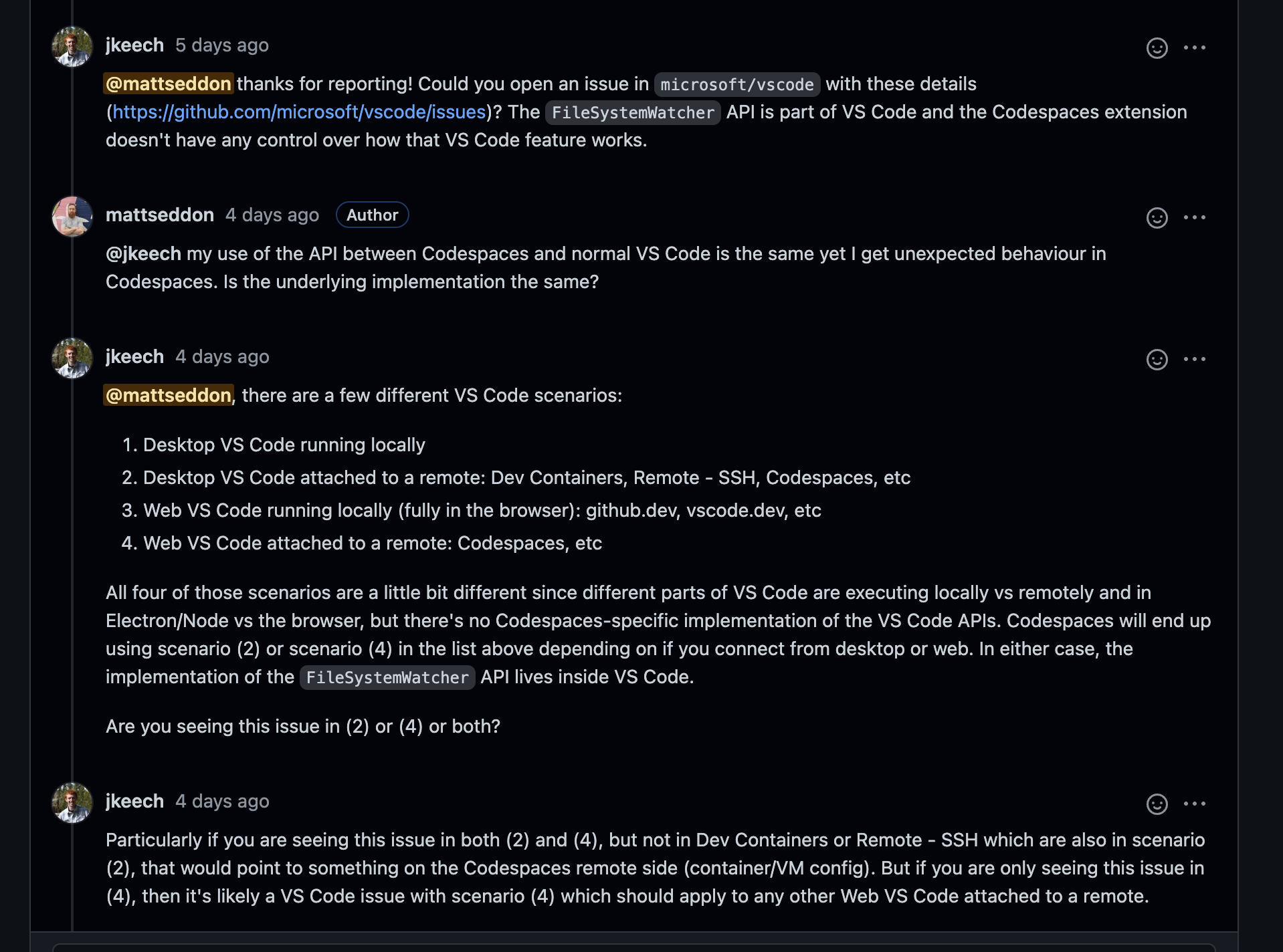 `filesystemwatcher` Drops Events For Nested Files On Web Vs Code Attached To A Remote · Issue 