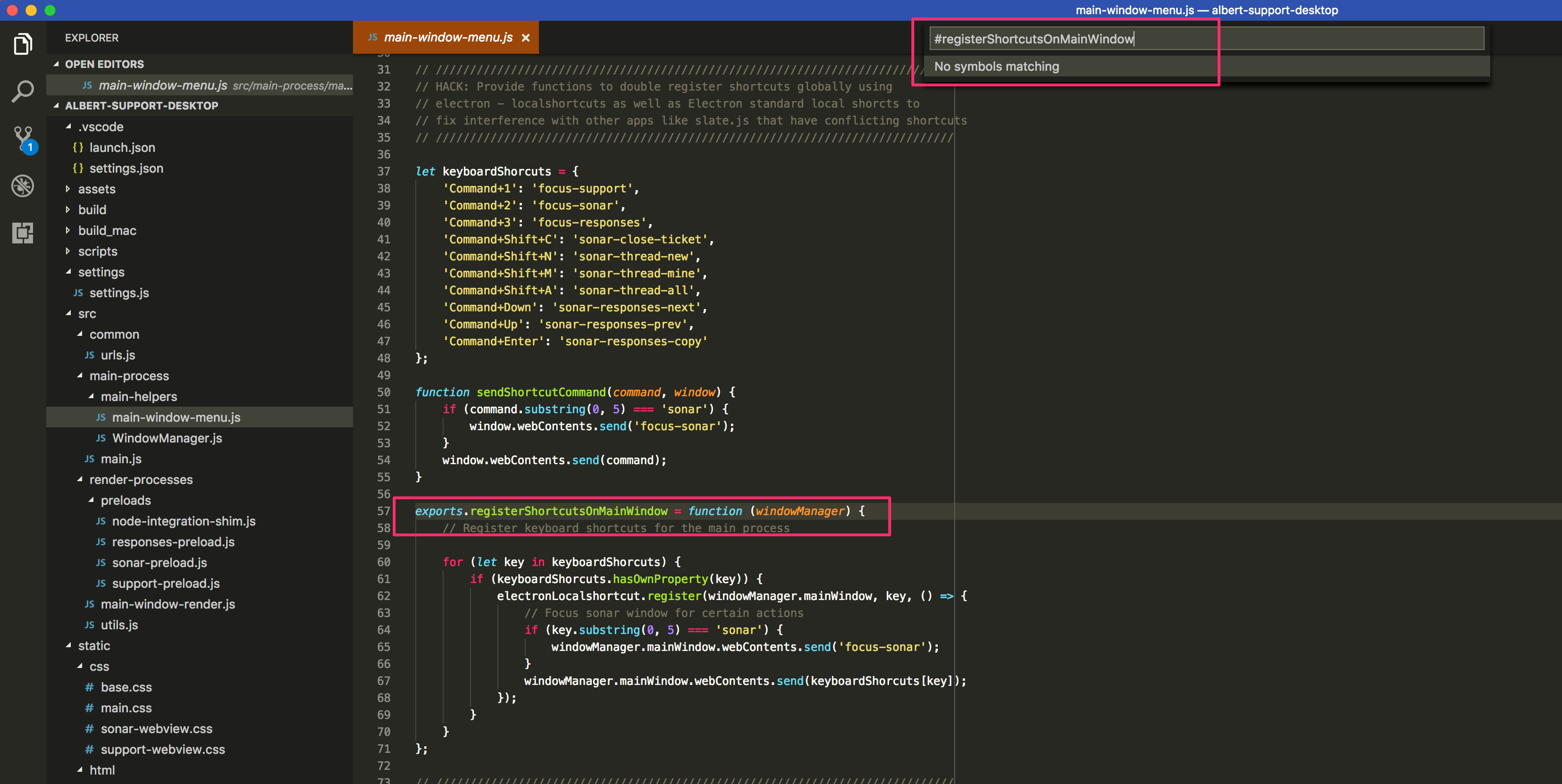 Go to symbol in workspace seems to not be working: · Issue #33432 ...