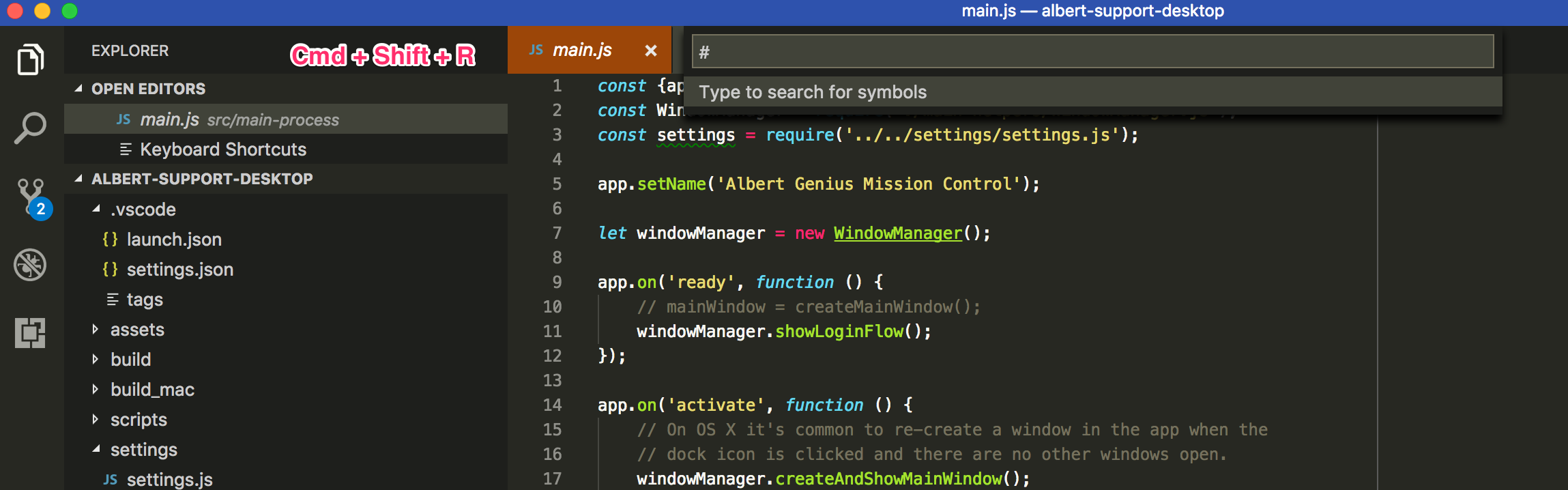 Go to symbol in workspace seems to not be working: · Issue #33432 ...