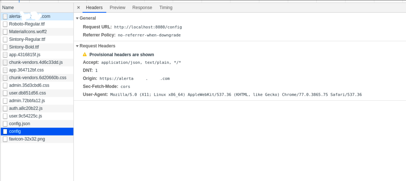 WebUI error, fail to connect due to missing or invalid config.json · Issue #1088 · alerta/alerta ...