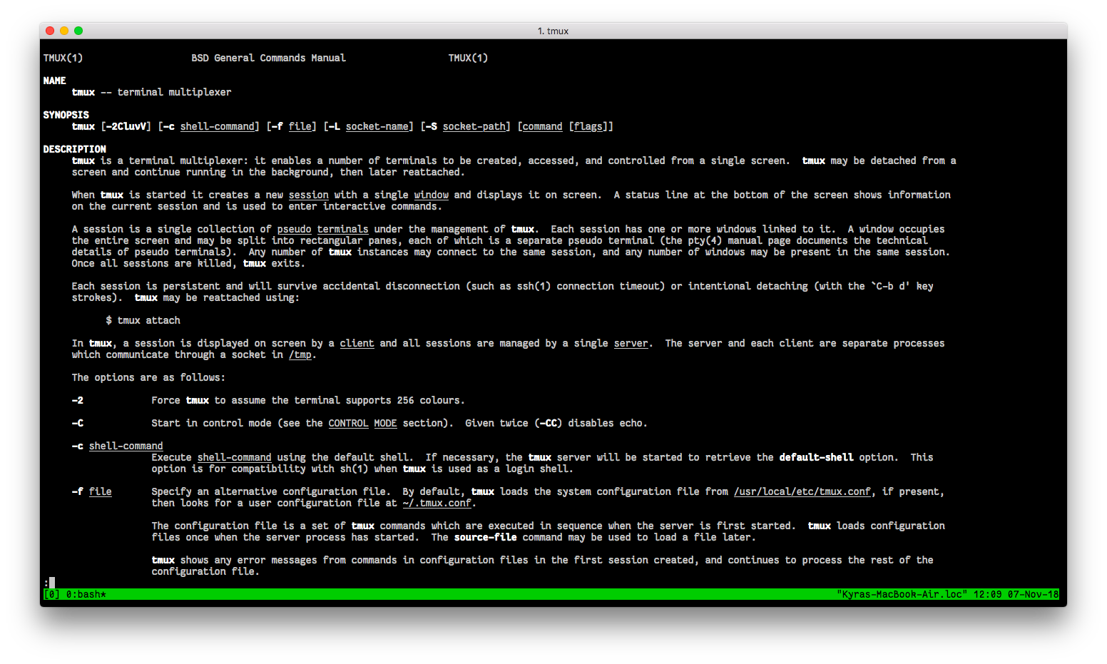 run-shell mangling man pages · Issue #1529 · tmux/tmux · GitHub