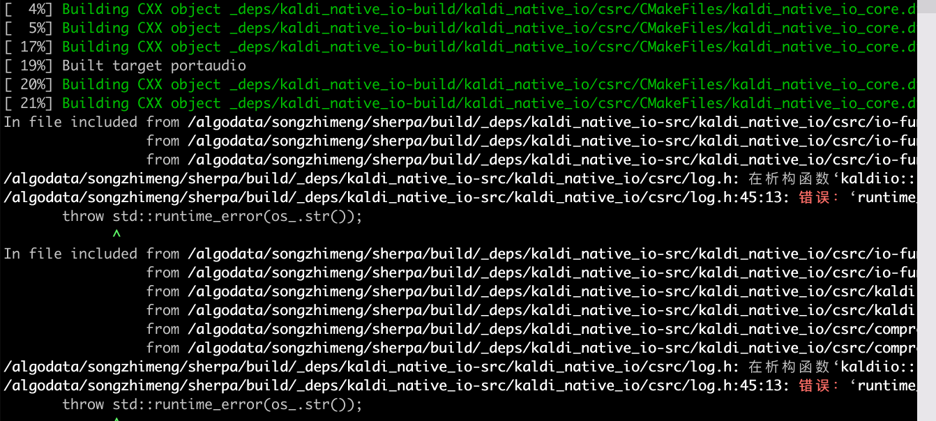 安装错误 · Issue #324 · k2-fsa/sherpa · GitHub