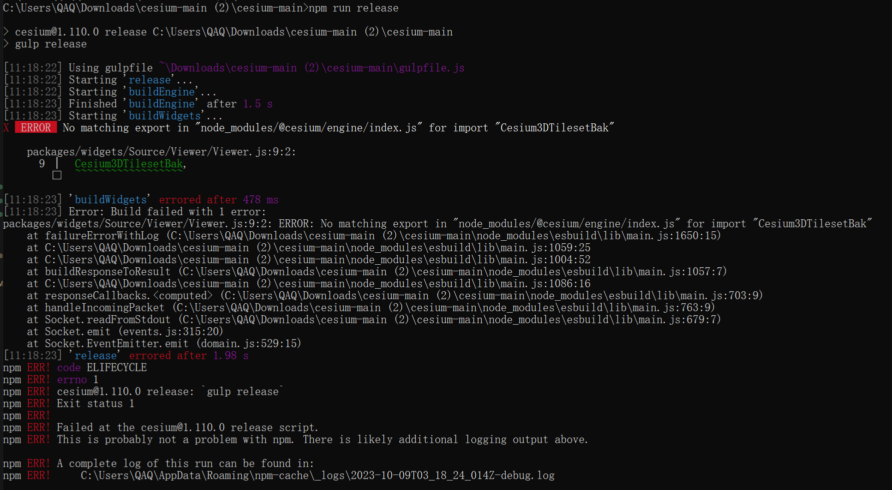 About building locally · Issue #11559 · CesiumGS/cesium · GitHub