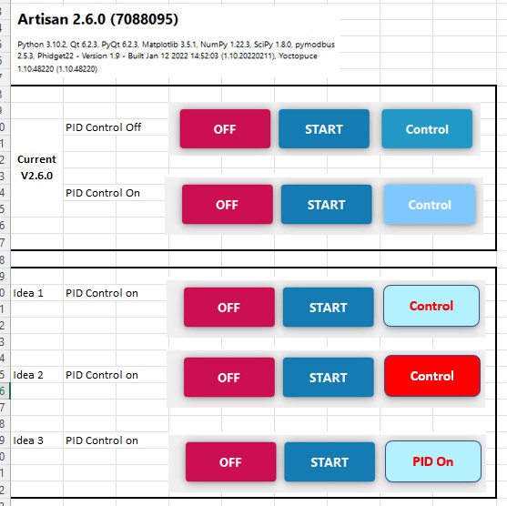 Control Button - Color Change when turned on · Issue #858 · artisan-roaster-scope/artisan · GitHub
