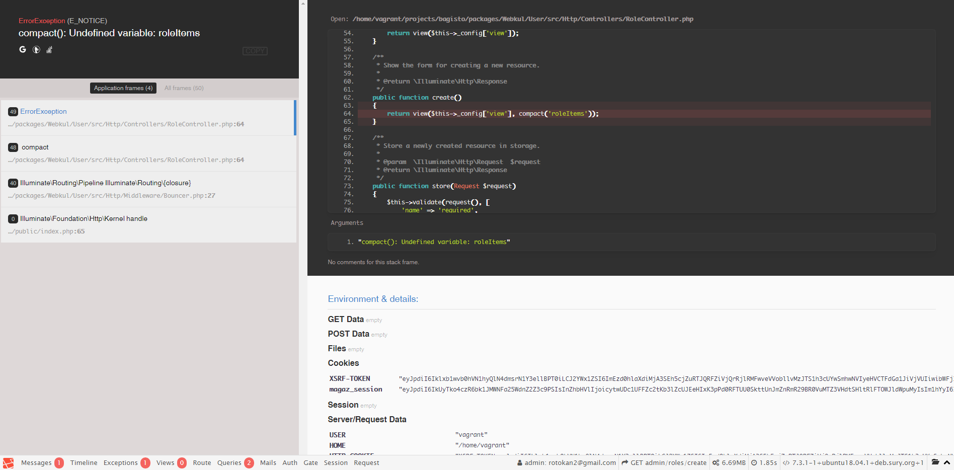 Add role · Issue #688 · bagisto/bagisto · GitHub