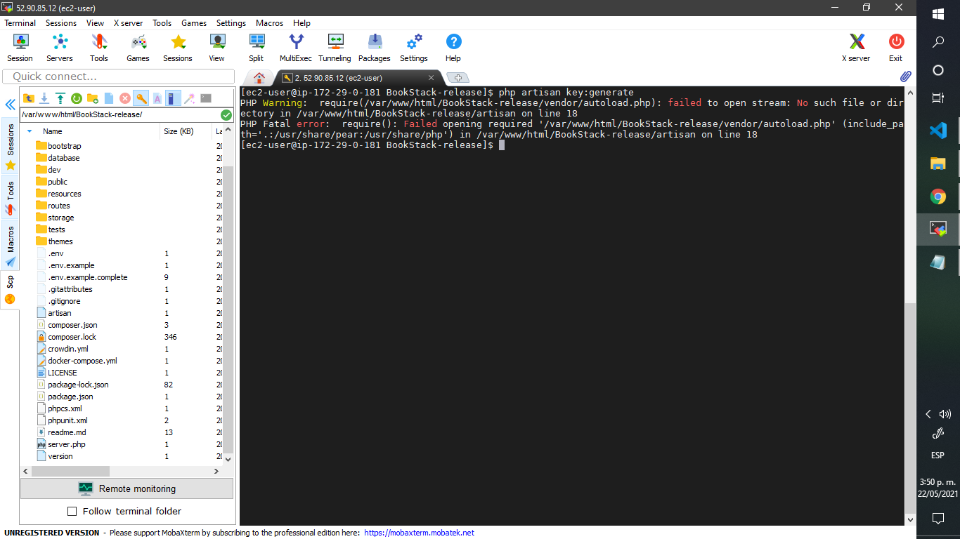 Error No Vendor Files · Issue 2763 · Bookstackapp Bookstack · Github