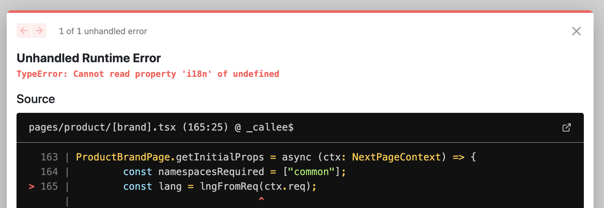 req.i18n is not defined if navigate to a page using Link component ...