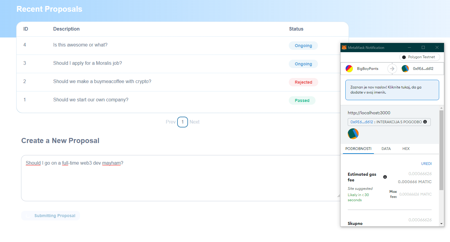 GitHub - gepthecoder/moralis-dao-dapp: A Decentralised Autonomous Organisation Full-Stack Dapp ...
