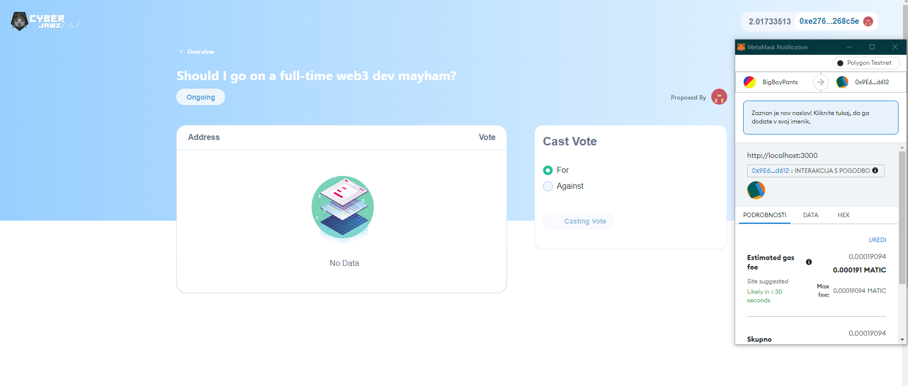 GitHub - gepthecoder/moralis-dao-dapp: A Decentralised Autonomous Organisation Full-Stack Dapp ...