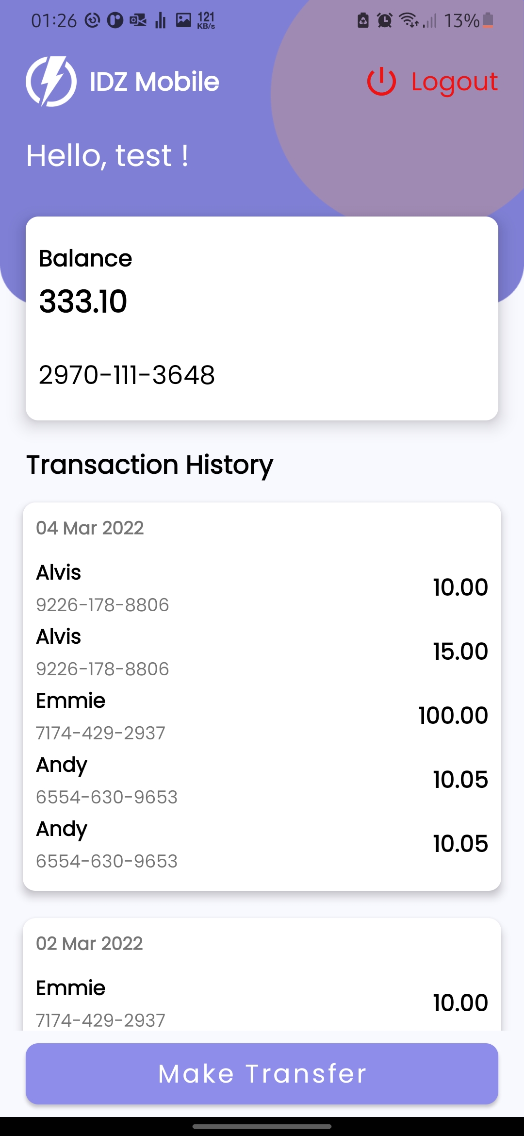 GitHub - idhanze/Idz-Mobile: A simple banking app