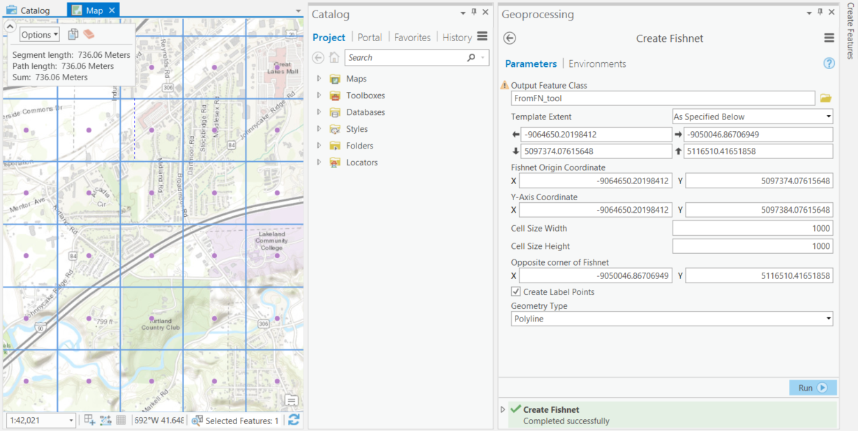 Create GRG from Area tool when run from Pro is creating cells that are ...