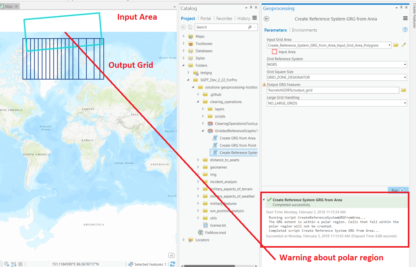 Create Reference System GRG from Area gp tool does not check if input ...