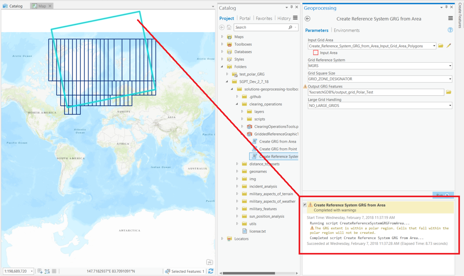 Create Reference System GRG from Area gp tool does not check if input ...