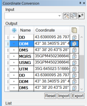 Save and load a set of 'favorite' coordinate output formats · Issue ...