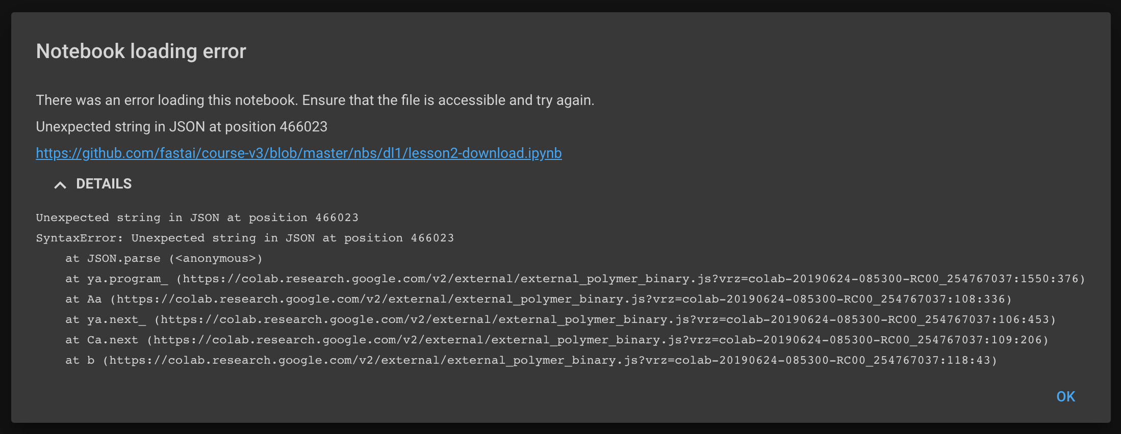 lesson2-download.ipynb cannot be viewed · Issue #325 · fastai/course-v3 ...