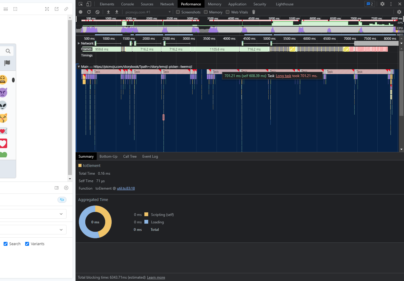 Picker with twemoji is extremely slow in chromium based browsers ...