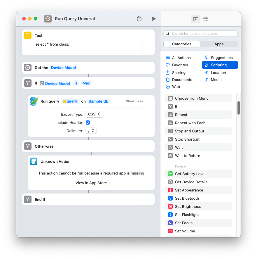 macOS Shortcuts support · Issue #171 · SQLiteFlow/SQLiteFlow-Issues · GitHub