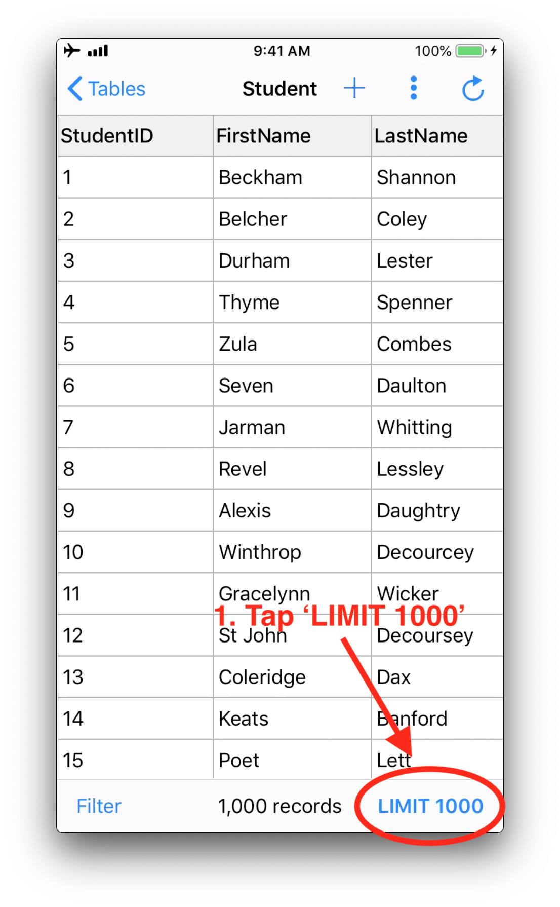 [iOS] 1000 record max · Issue #40 · SQLiteFlow/SQLiteFlow-Issues · GitHub