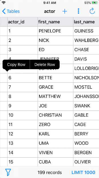 [iOS] Supports context menu preview in Data Editor and Query Results for iOS 13 · Issue #60 ...
