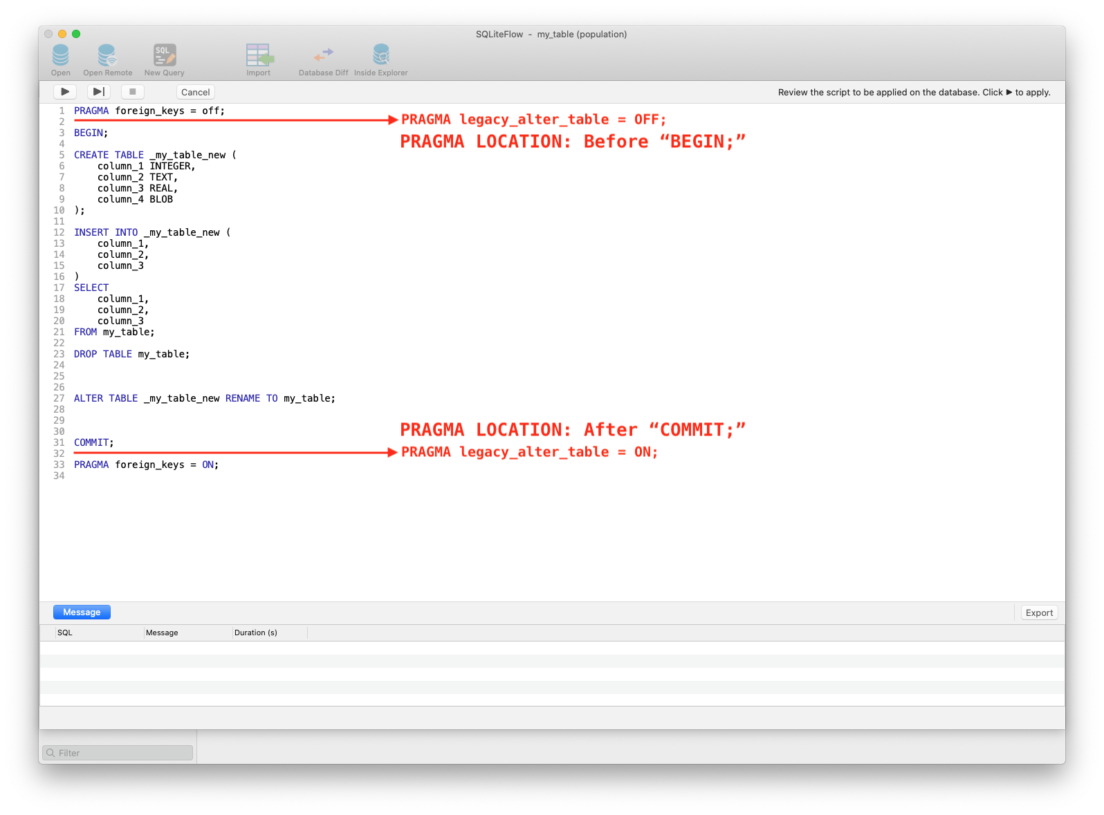 Comment on your ALTER TABLE procedure · Issue #136 · SQLiteFlow/SQLiteFlow-Issues · GitHub