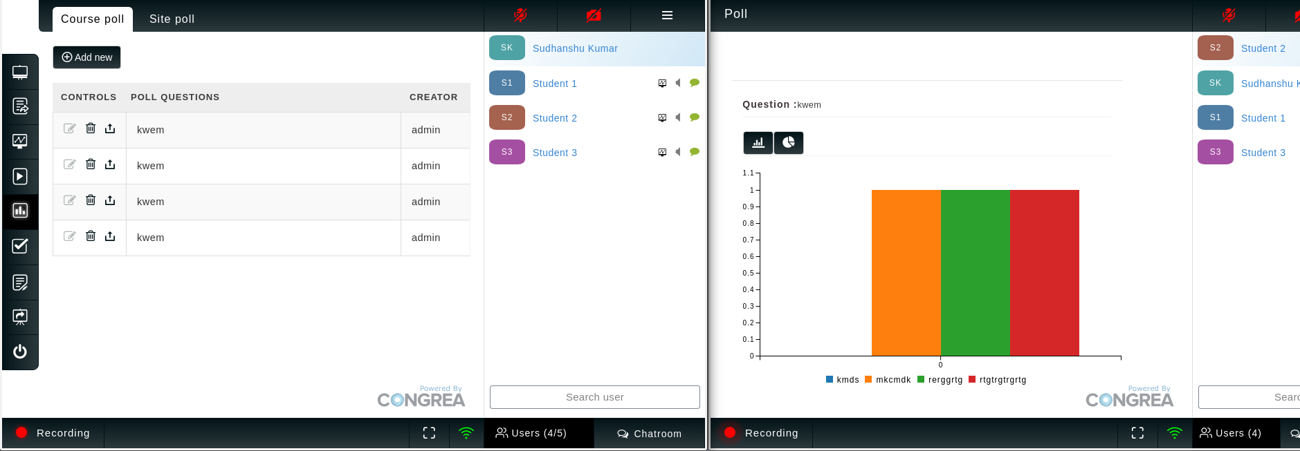 Issue with poll result · Issue #1193 · congrea/virtualclass · GitHub