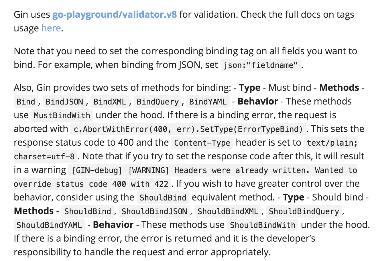 What happened to all the documentation? · Issue #1838 · gin-gonic/gin · GitHub