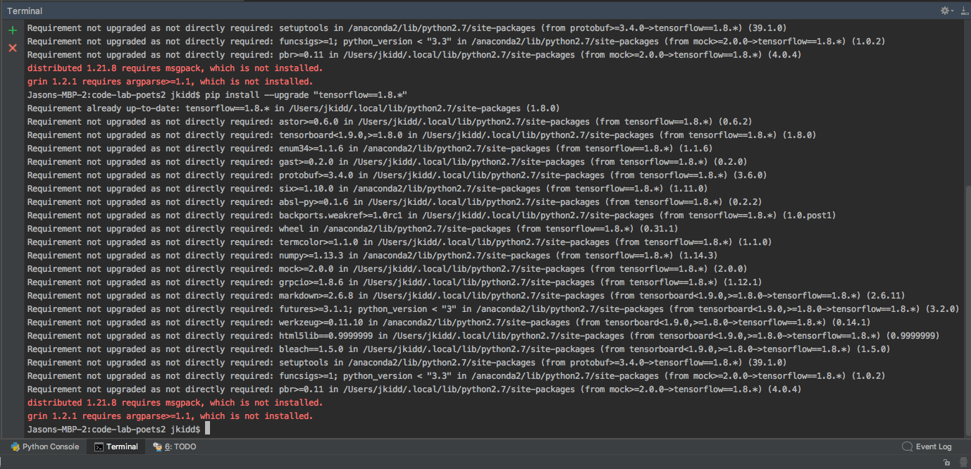 Codelabs Tutorial Poets Doesnt Work · Issue 20326 · Tensorflowtensorflow · Github
