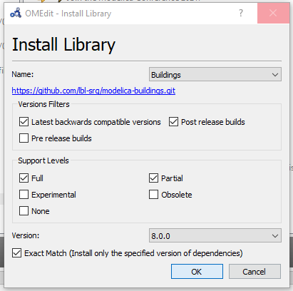 OMEdit Install Libraries feedback on `OK` button · Issue #8187 · OpenModelica/OpenModelica · GitHub