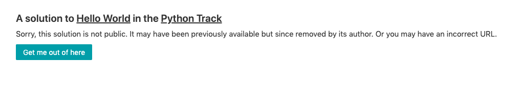 Can't view submitted solution in Python track · Issue #4817 · exercism/exercism · GitHub