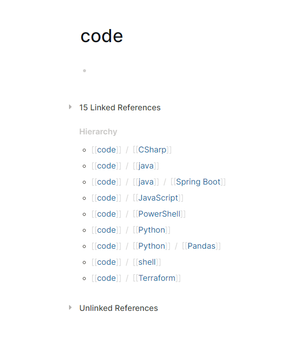 Hierarchy no longer displayed on "root" page ,about logseq/logseq ...