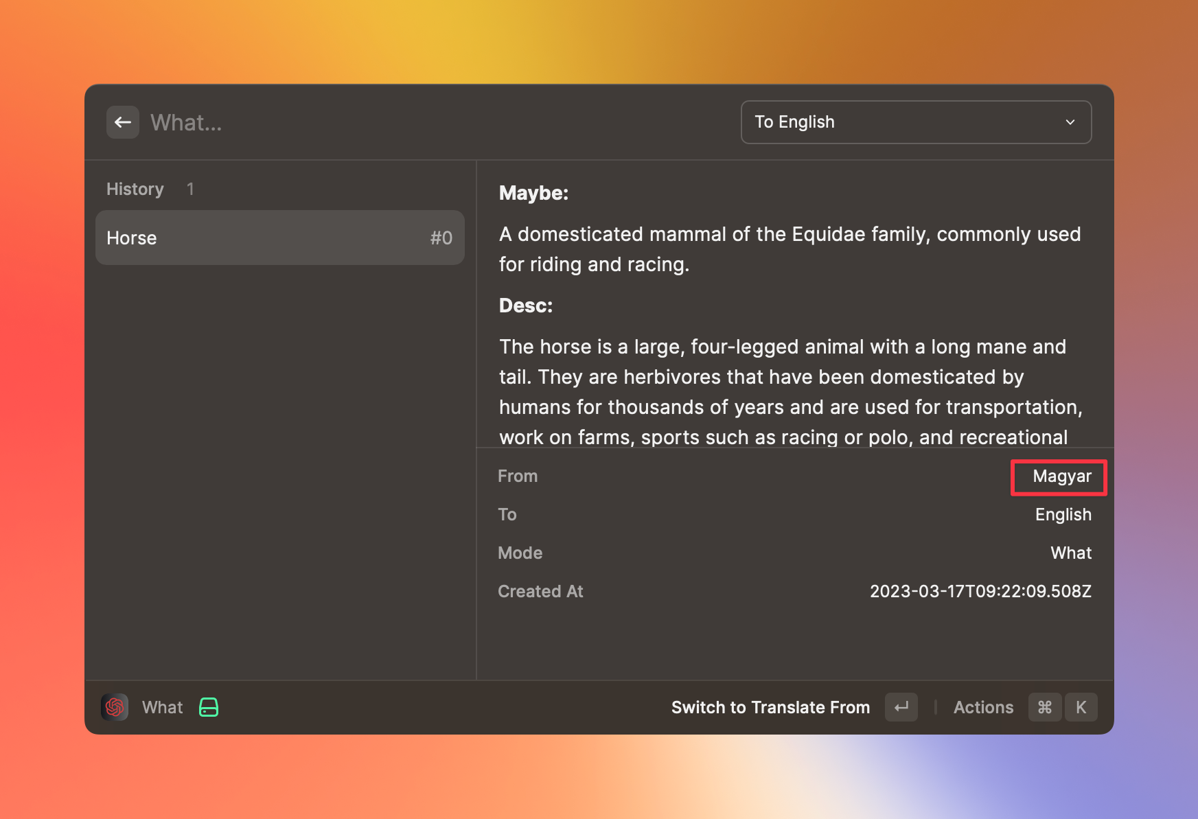 [New Extension] OpenAI Translator by douo · Pull Request #5306 · raycast/extensions · GitHub