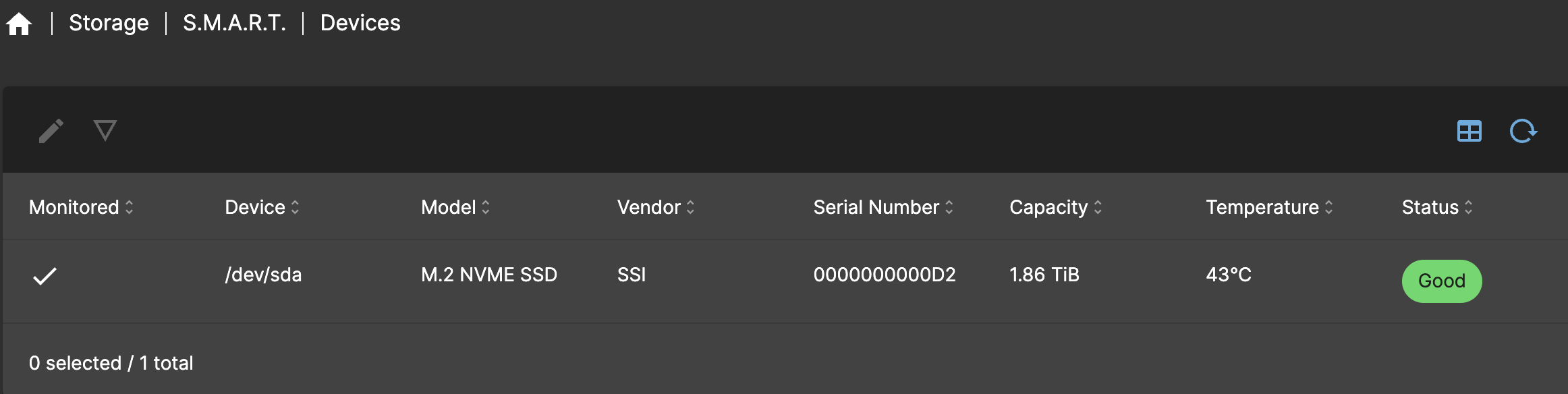 SMART NVME support for ASMedia · Issue #1467 · openmediavault/openmediavault · GitHub