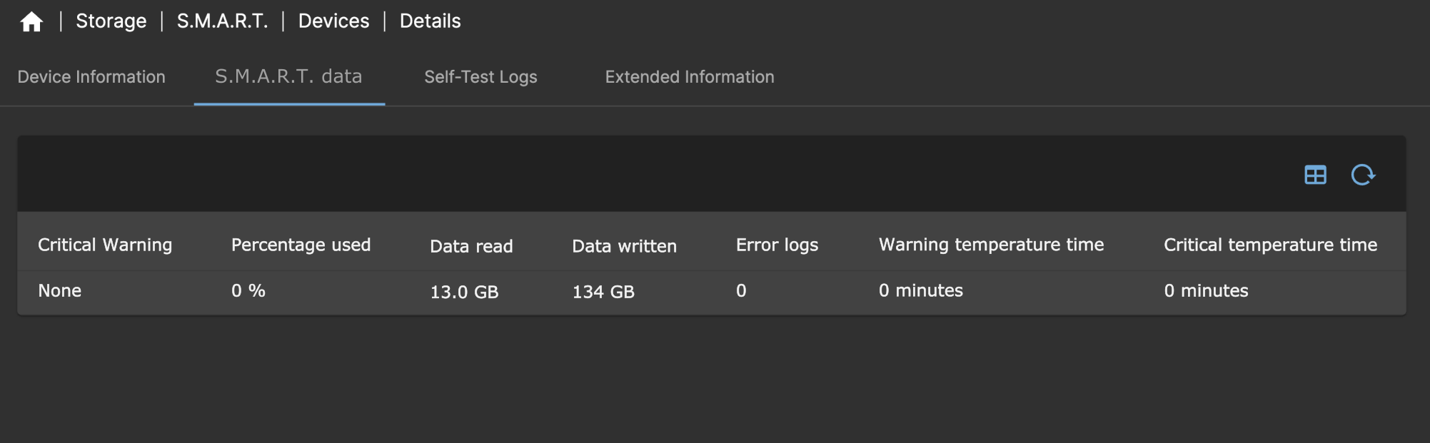NVMe tab for SMART information · Issue #1470 · openmediavault/openmediavault · GitHub