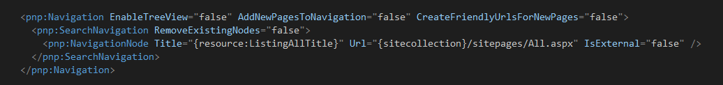 [bug] When Adding Searchnavigationnodes With A Template Via Invoke Pnpsitetemplate Existing