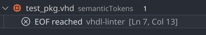 Missing Semicolon In Package Declarative Parser Creates Funny Error Message · Issue 261 · Vhdl