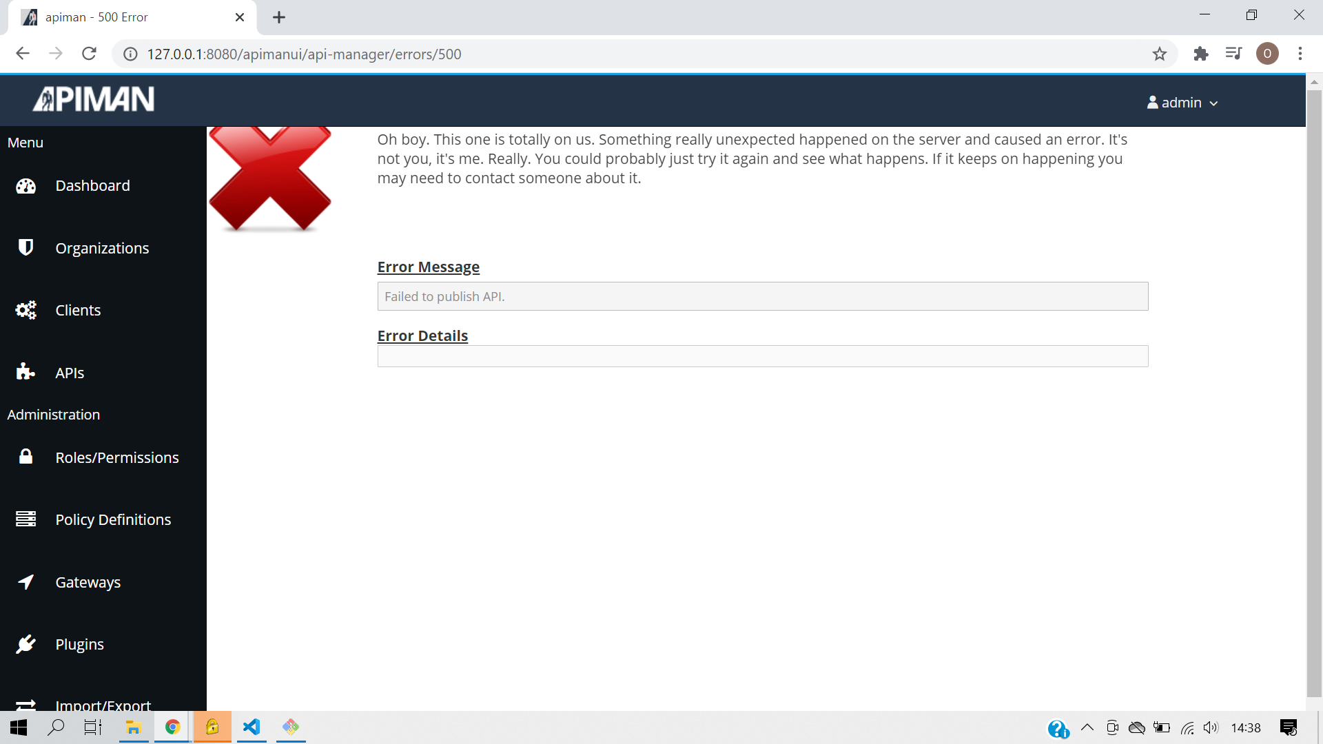 Failed to publish API. · Issue #20 · apiman/apiman-docker · GitHub