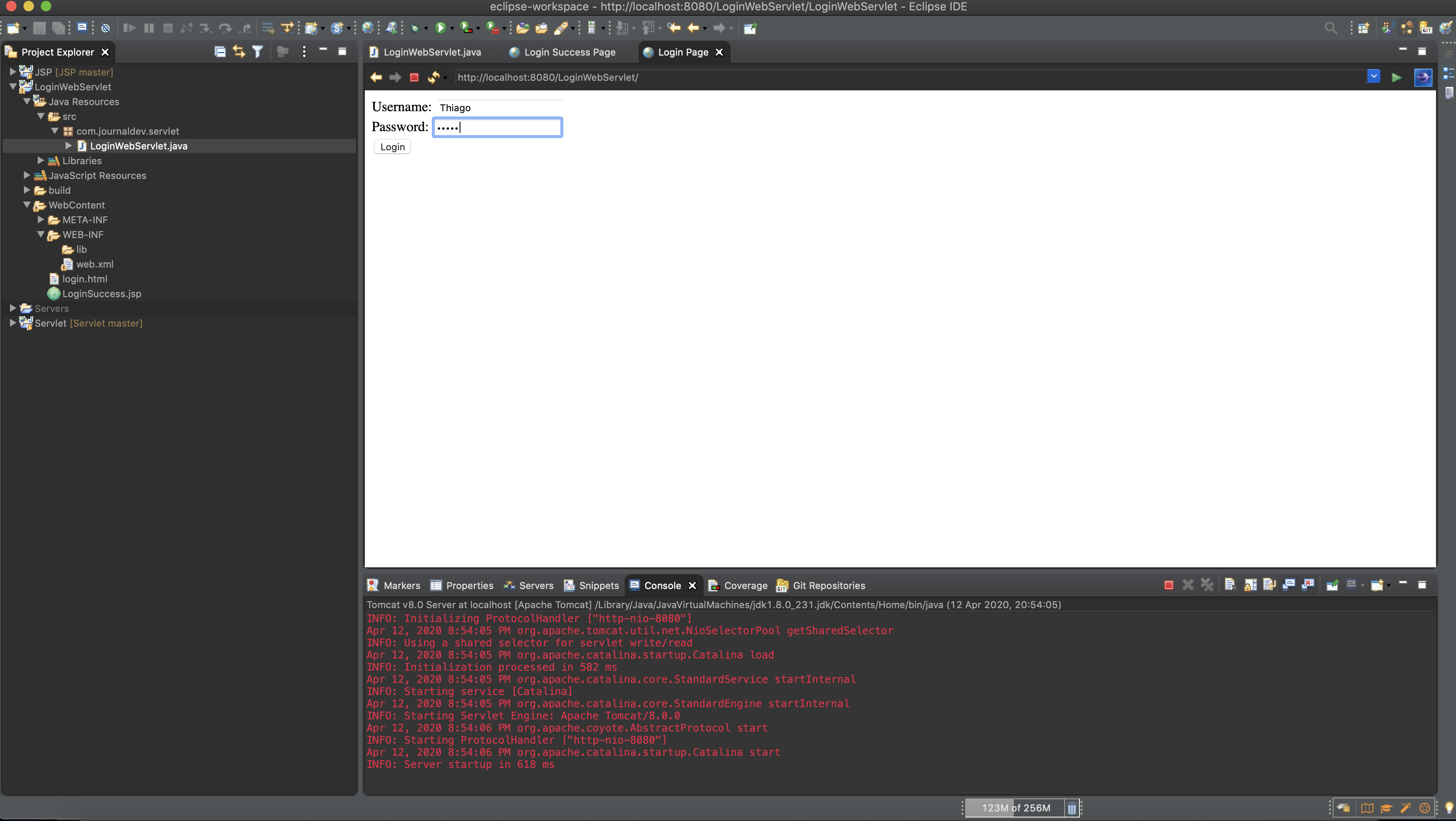 GitHub - thisilvafarias/LoginWebServlet