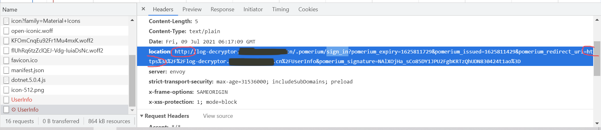 The page at 'https://' was loaded over HTTPS, but requested an insecure resource 'http ...