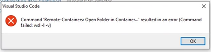 Remote Containers Hangs on Start Trying to Execute wsl -l -v · Issue ...