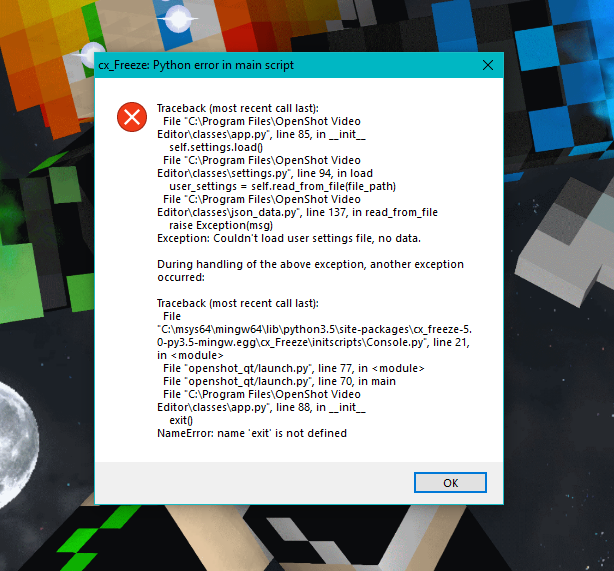 My OpenShot Video Editor Doesn't Work Anymore... · Issue #1464 · OpenShot/openshot-qt · GitHub