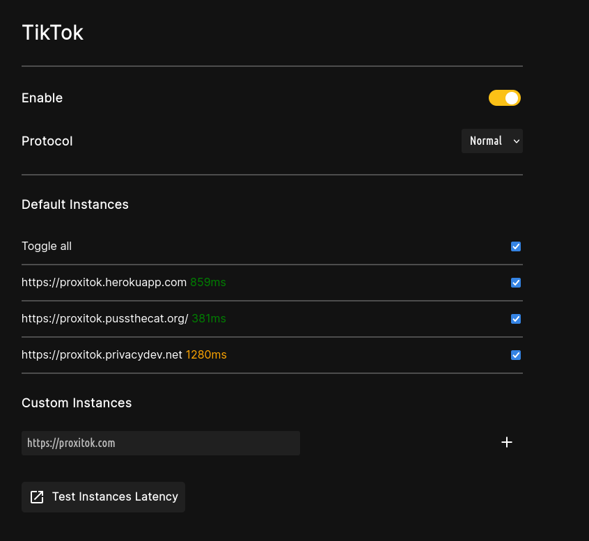 TikTok redirect doses not work · Issue #396 · libredirect/browser ...