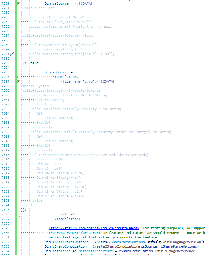 CDATA contents difficult to see in the Light (default) theme · Issue #44406 · dotnet/roslyn · GitHub