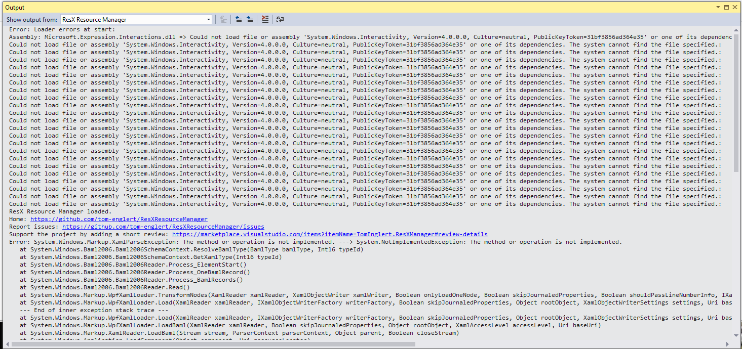 Main page blank. · Issue #113 · dotnet/ResXResourceManager · GitHub