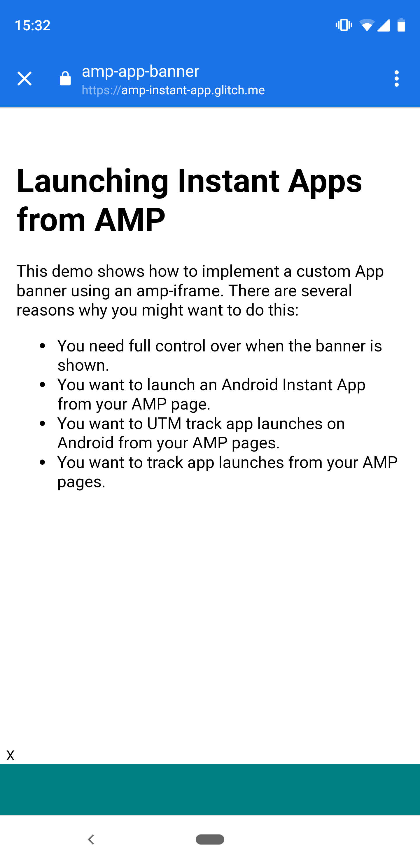 amp-iframe does not show inside amp-user-notification in Chrome on Android · Issue #18995 ...