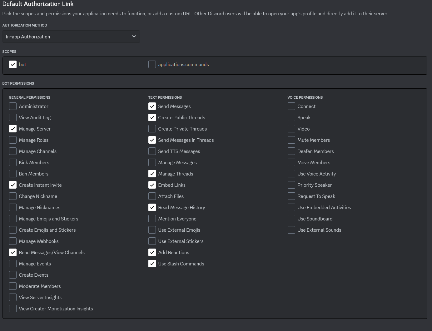 [docs] Add Intents Permissions And Scopes To Contributing Docs · Issue 345 · Answeroverflow