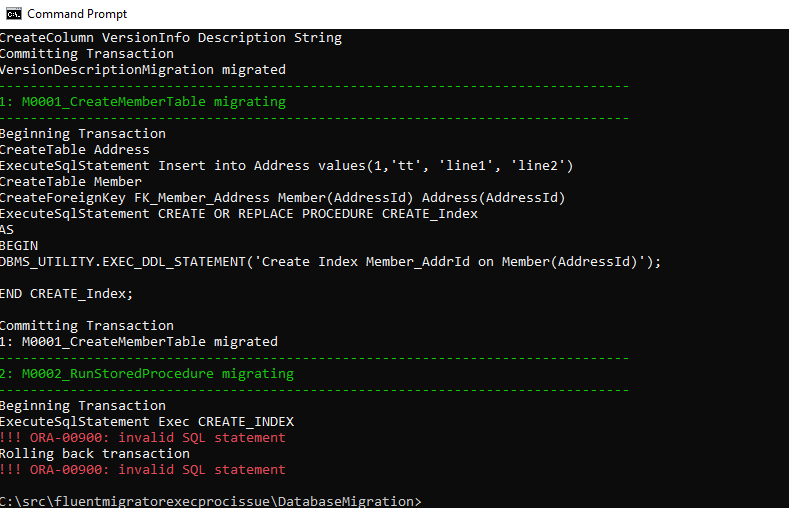 Execute.Sql() cannot execute stored procedure with Oracle runner · Issue #1157 · fluentmigrator ...