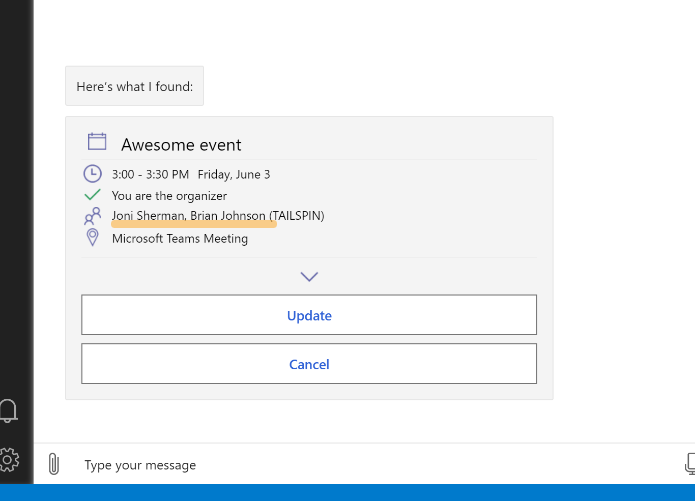 Calendar Skill - GetEventAttendees intent not responding as expected · Issue #1339 · microsoft ...
