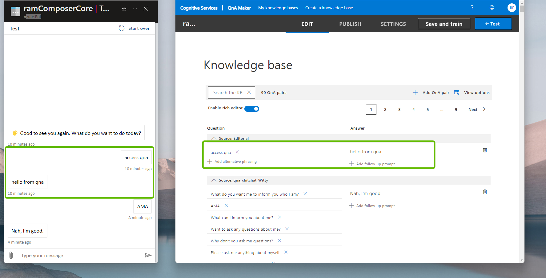 Published bot in Azure cannot access the QnA Maker Knowledge Bases · Issue #9349 · microsoft ...