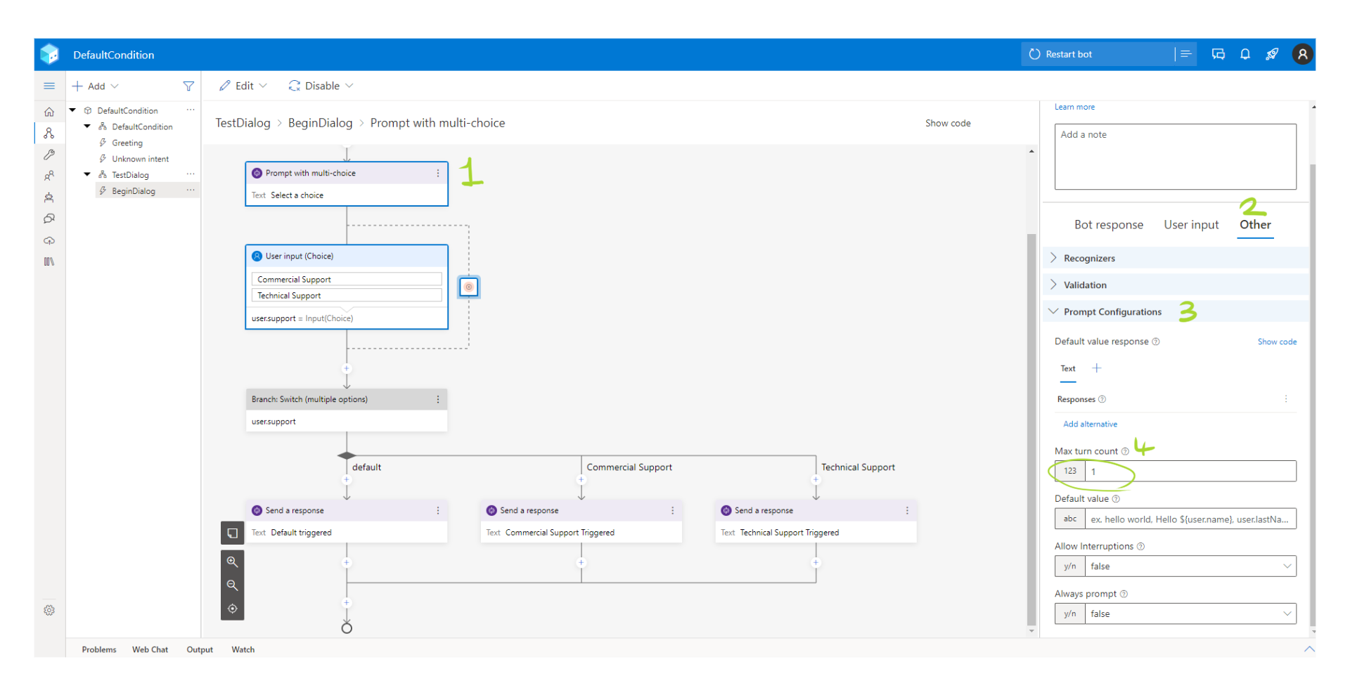 Default option is not executing in Branch: Switch (multiple options) · Issue #9365 · microsoft ...